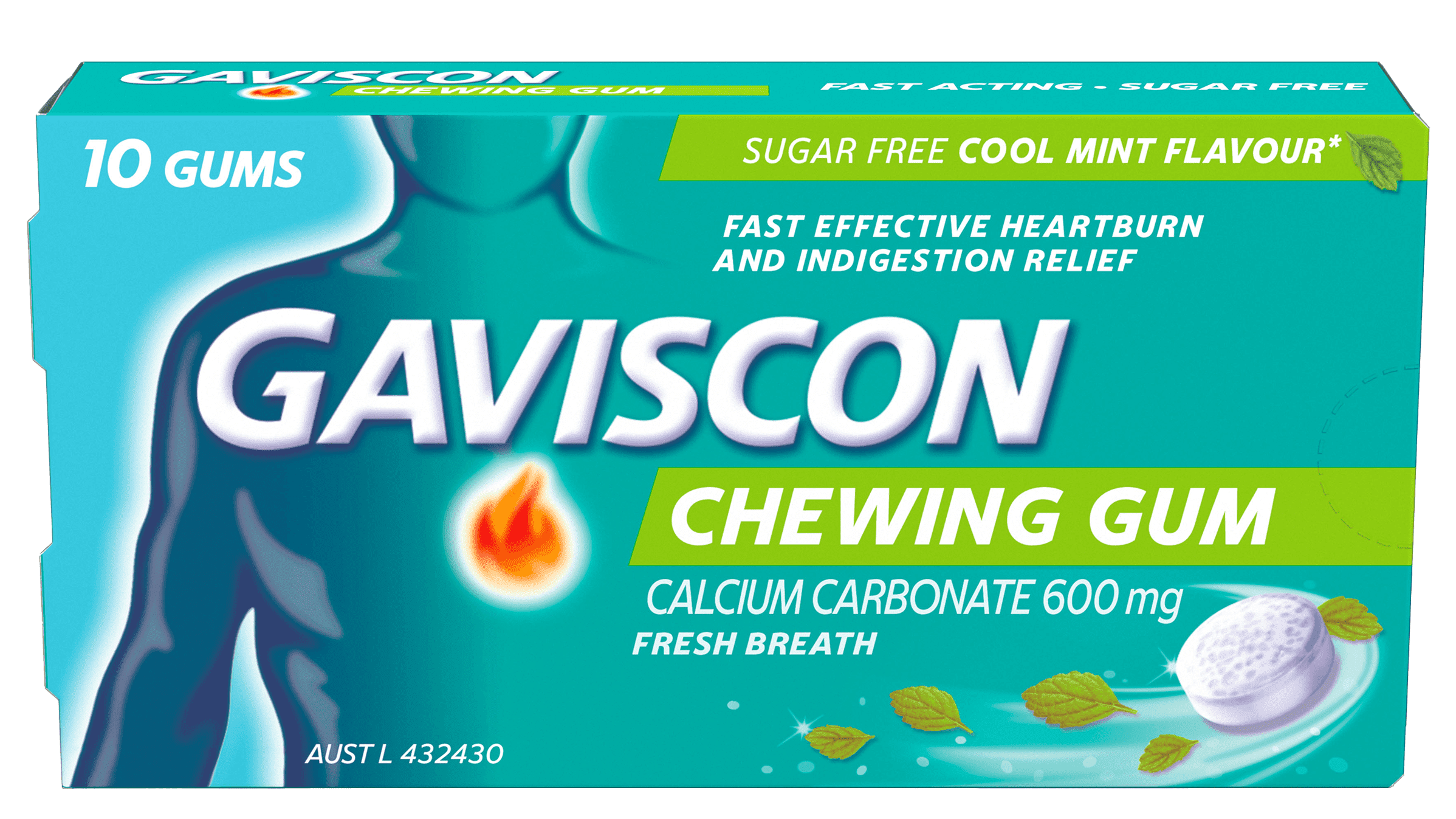 Gaviscon Chewing Gum | Great-Tasting & Fast Heartburn Relief | Gaviscon AU
