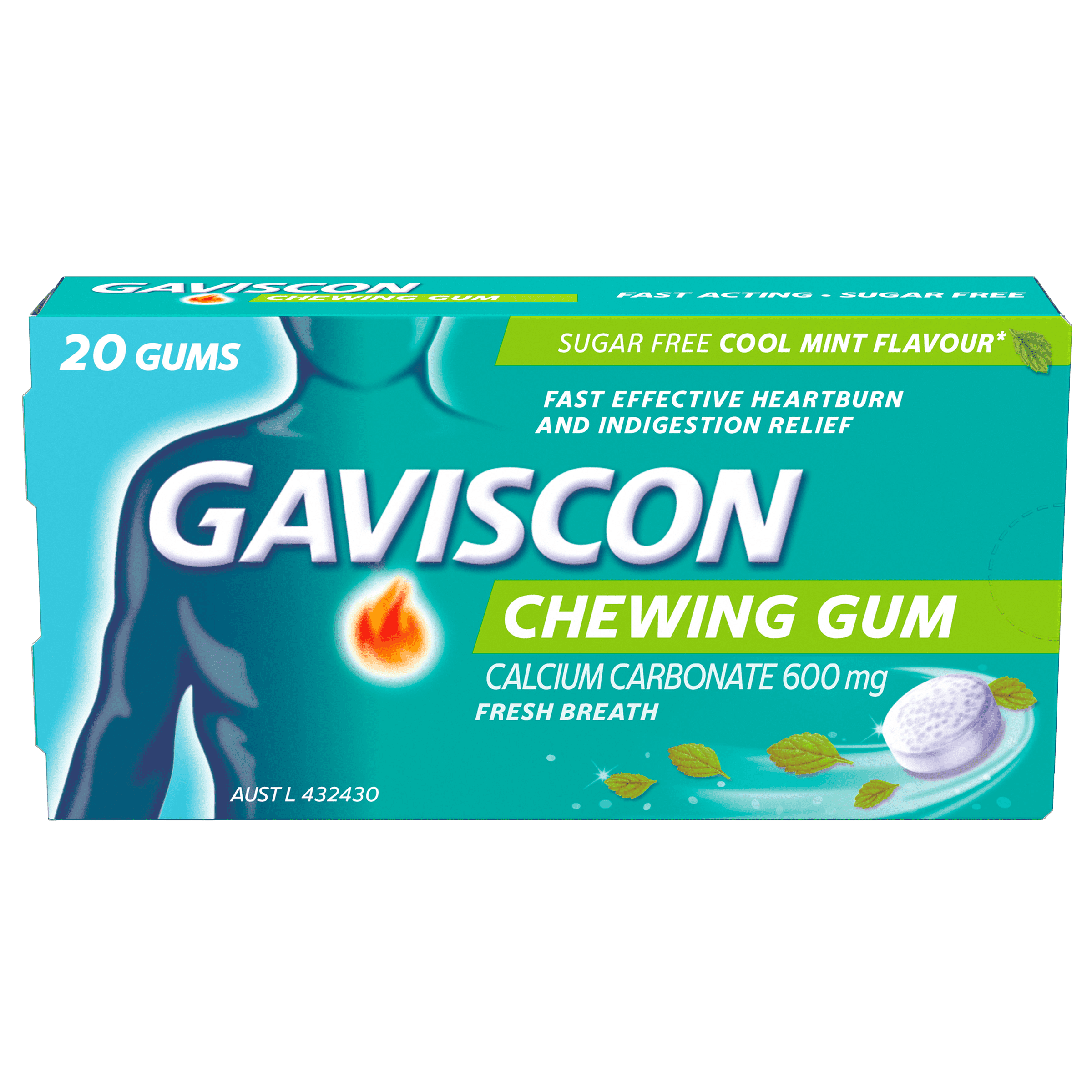 Gaviscon Chewing Gum | Great-Tasting & Fast Heartburn Relief | Gaviscon AU