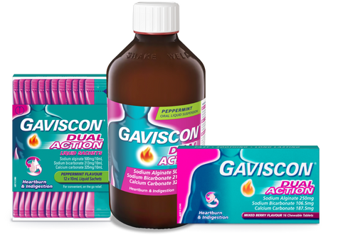Gaviscon Dual Action | Heartburn & Indigestion Relief | Gaviscon AU